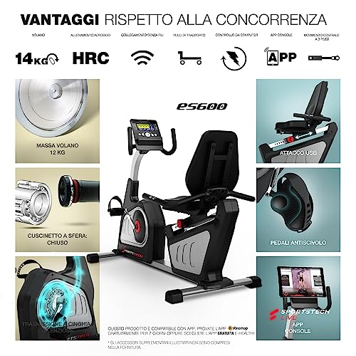 Sportstech - ES600 Cyclette Professionale - ConsiglioPro.it