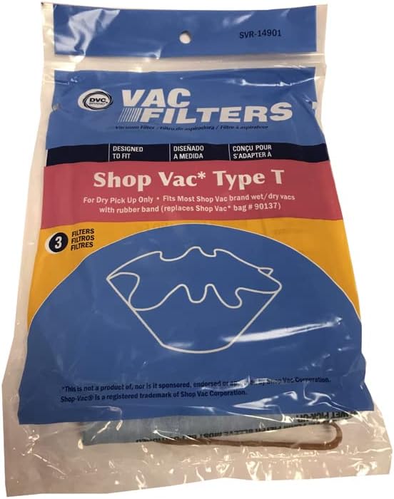Amazon.com: Replacement for Shop Vac Type T Replaces Shop Vac Bag ...