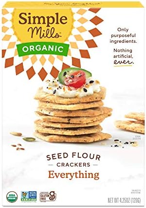 Amazon.com: Simple Mills Pop Mmms Cheddar Baked Snack Crackers, Gluten ...