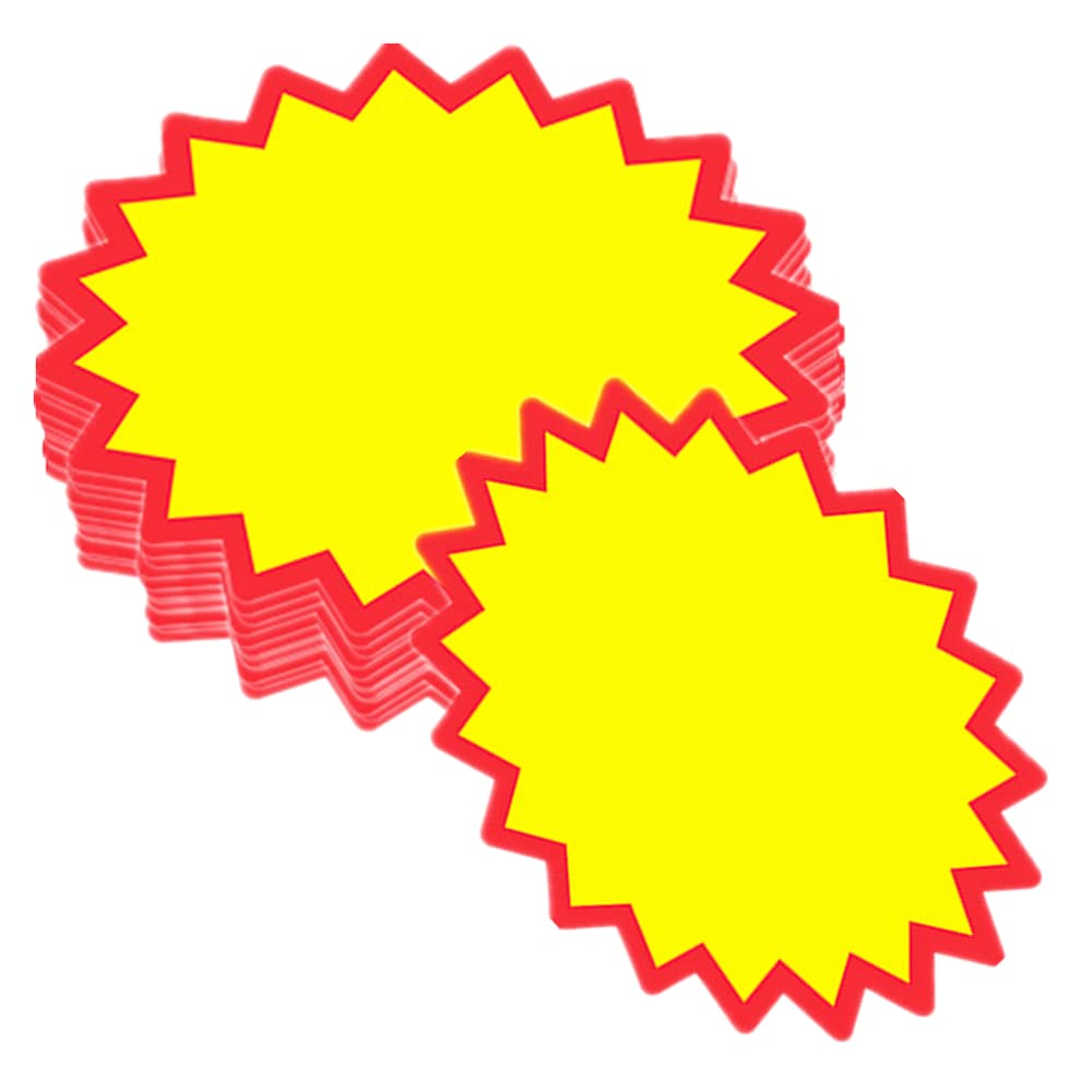 FZLANQ 100 PCS Sales Price Label Blank Star Retail Sale Signs Price ...