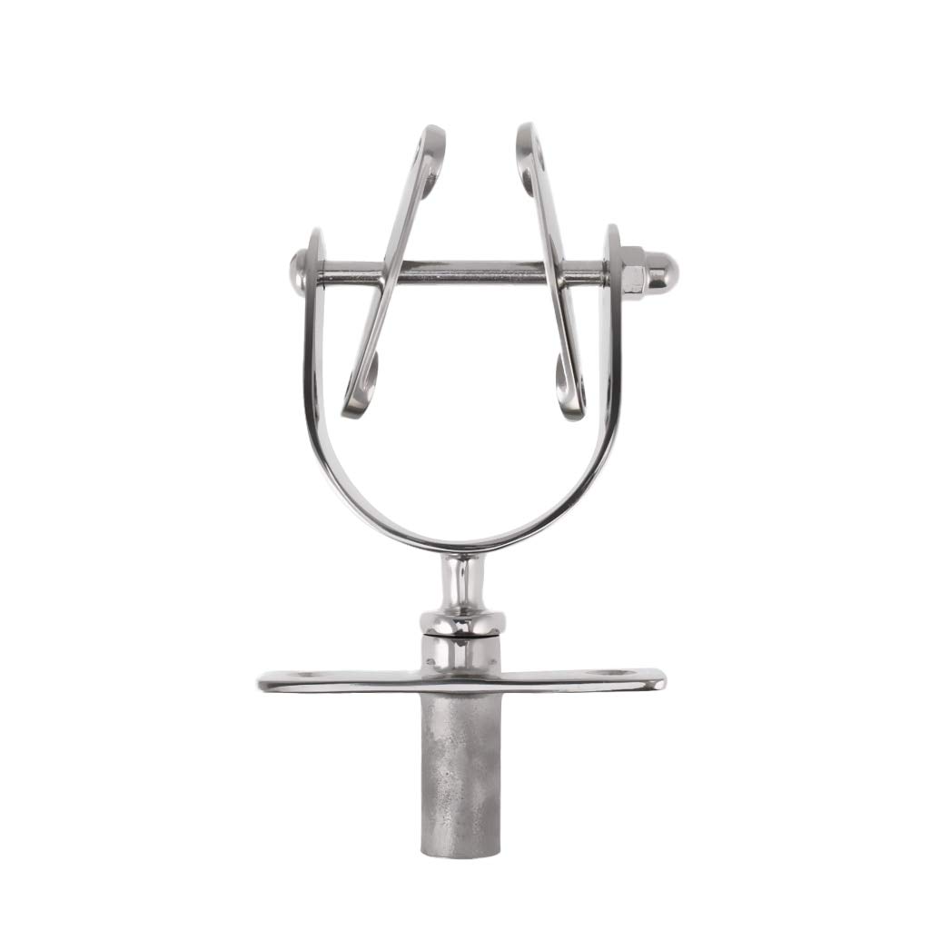 Buy Boat Rowlock Oar Lock Horns With Socket For 2" Oars 316 Stainless ...