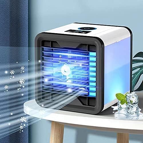 Amazon.com: Portable Mini Air Conditioner Desktop Fan Space Cooler ...