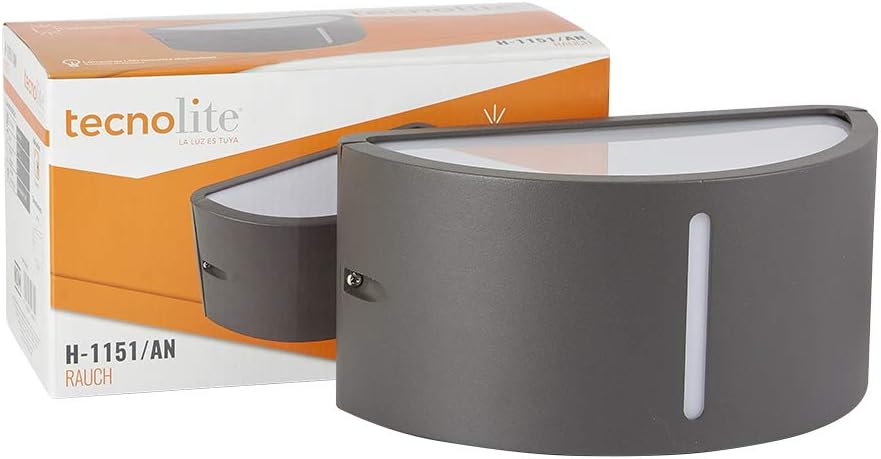 Tecnolite - Lámpara Arbotante de Exterior Antracita Modelo H-1070/AN ...