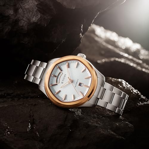 Titan Astral Concealed Automatic Analog with Silver White Dial ...