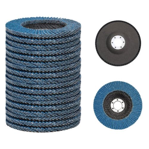 Holdfiturn 4.5 Inch / 22 mm Hole Size Flap Discs - Set of 20 Pack 110mm ...