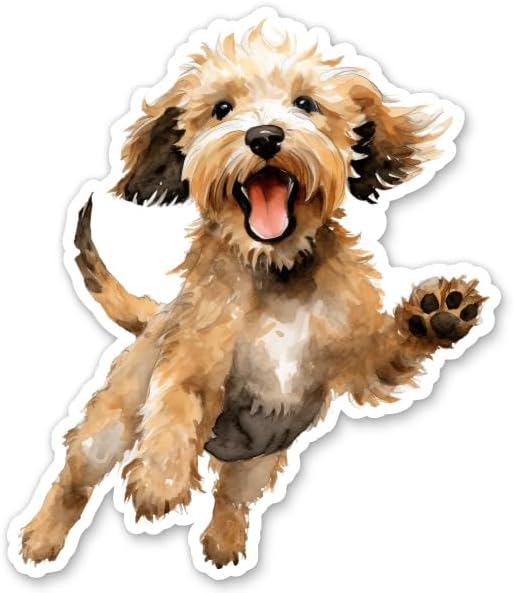 Amazon.com: Happy Cockapoo Sticker - 5" Laptop Sticker - Waterproof ...