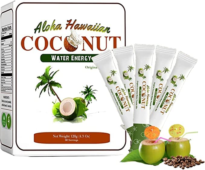 Amazon.com : Aloha Hawaiian Coconut Water Energy Powder (Multi-Vitamin ...