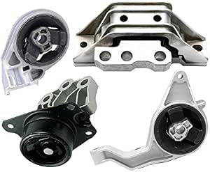 ONNURI Engine Mounts, Black Steel, Fits 2006-2010 Chevrolet Cobalt 2.2L ...