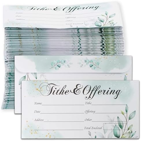 Amazon.com : Church Offering Envelopes - 200 Count, Tithes and Cash ...