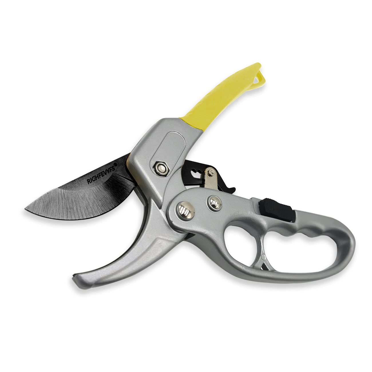 RICHEFEVYFS 8" Professional Ratchet Iron Pruning Shears, Garden Shears ...