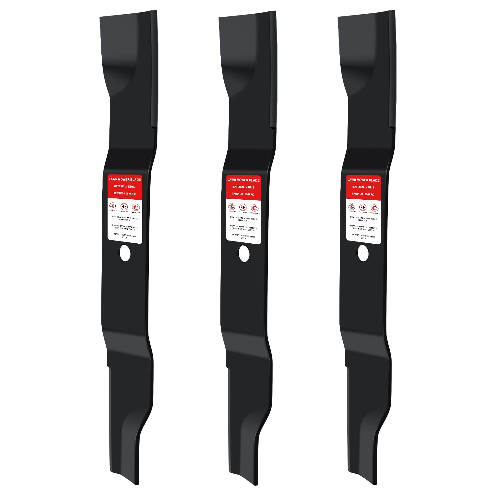 Snapklik.com : 3 Pack Upgrade 04771200 Lawn Mower Blades 18" Compatible