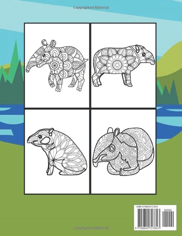 Tapir Coloring Pages For Kids