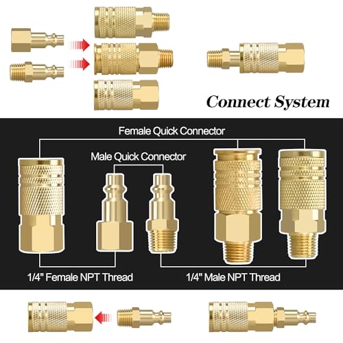 Snapklik.com : Air Coupler And Plug Kit, 14pcs Air Coupler And Plug Kit ...