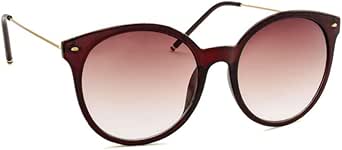 Amazon.com: Stacle Women's Modern Inspired Round Sunglasses Brown Brown ...