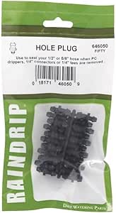 Raindrip Drip Irrigation Hole Plug - Automatic Lawn Drip Irrigation ...