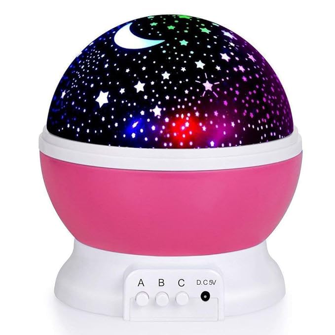 Rotating 360 Degree Kids Toys Moon Light Projector for Kids Room Bulb ...