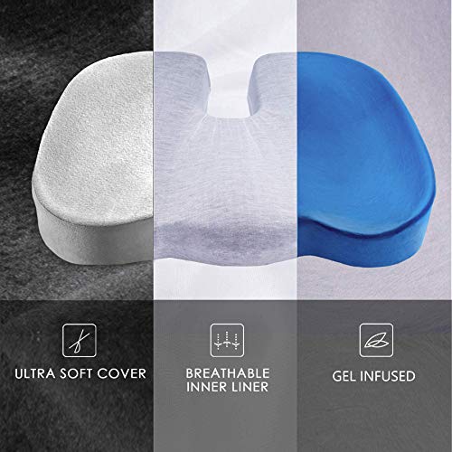 Reviews for CYLEN Home Office Seat Cushion - Comfort Memory Foam Chair ...