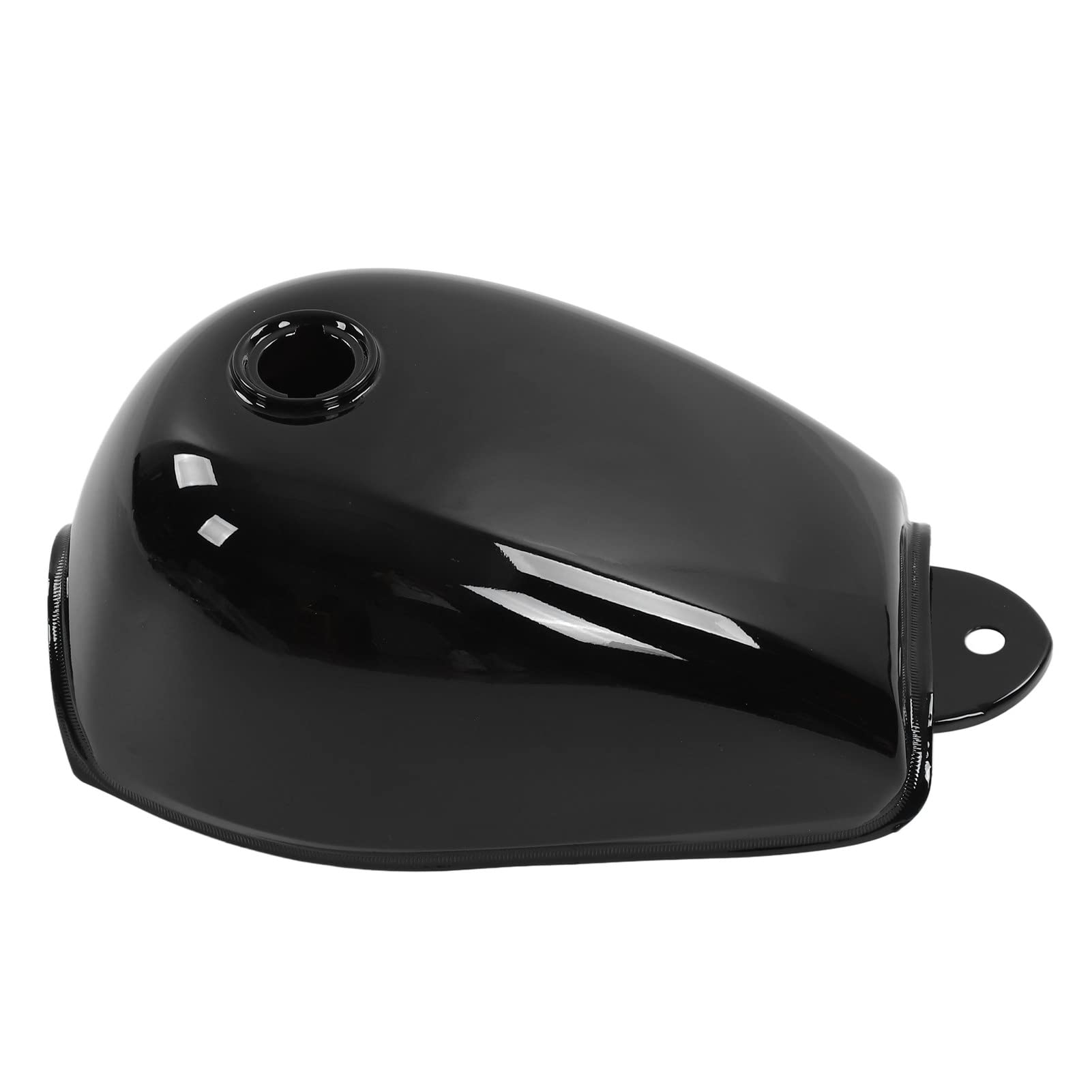 Amazon.com: Longzhuo Motorcycle Fuel Gas Tank, Thicken Iron Black Retro ...