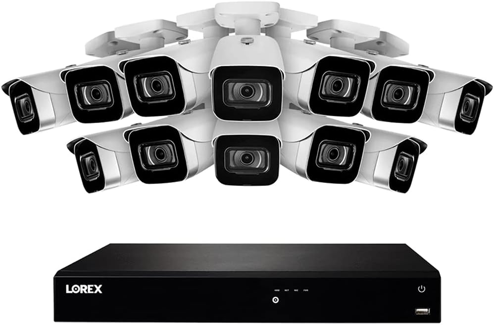 Amazon.com : Lorex Fusion 4K Security Camera System w/ 3TB NVR - 16 Channel Wired Home Security ...