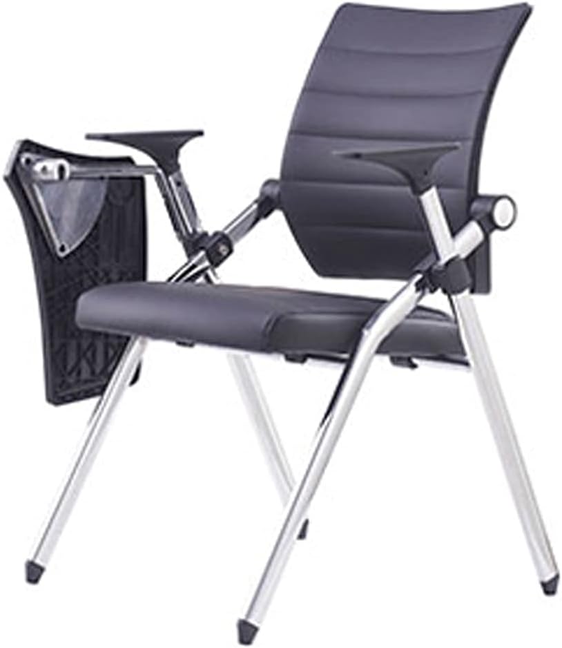 Leather Folding Chair with Table Board Classroom Conference Office ...