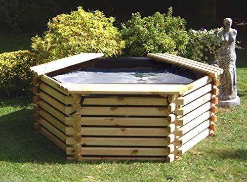 Norlogs GARDEN POOL WITH LINER 175 GALLON FISH POND TANK : Amazon.co.uk ...