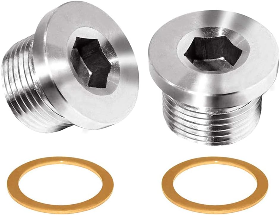 Amazon.com: Metric Fitting M10 M10X1 Male Thread Allen Socket Head Plug ...