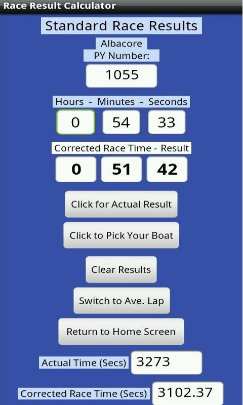 Sailing Race Calculator for Kindle - App on Amazon Appstore