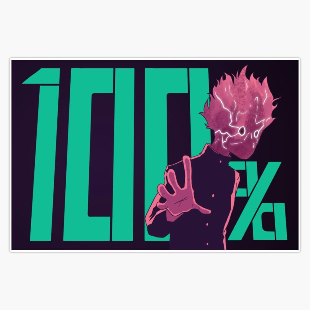Amazon.com: Mob Psycho 100 Sticker Vinyl Waterproof Sticker Decal Car ...