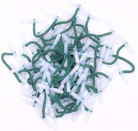 Paper Sense - 100 x 101mm Treasury Tags - Made in The UK - Green String ...