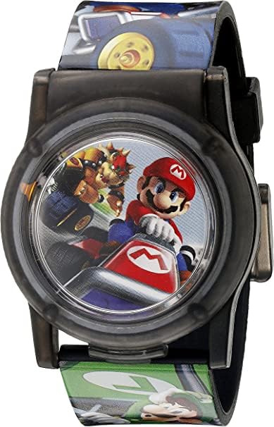 Nintendo Super Mario Flashing LCD Watch/Printed Strap (NMK3403AC ...