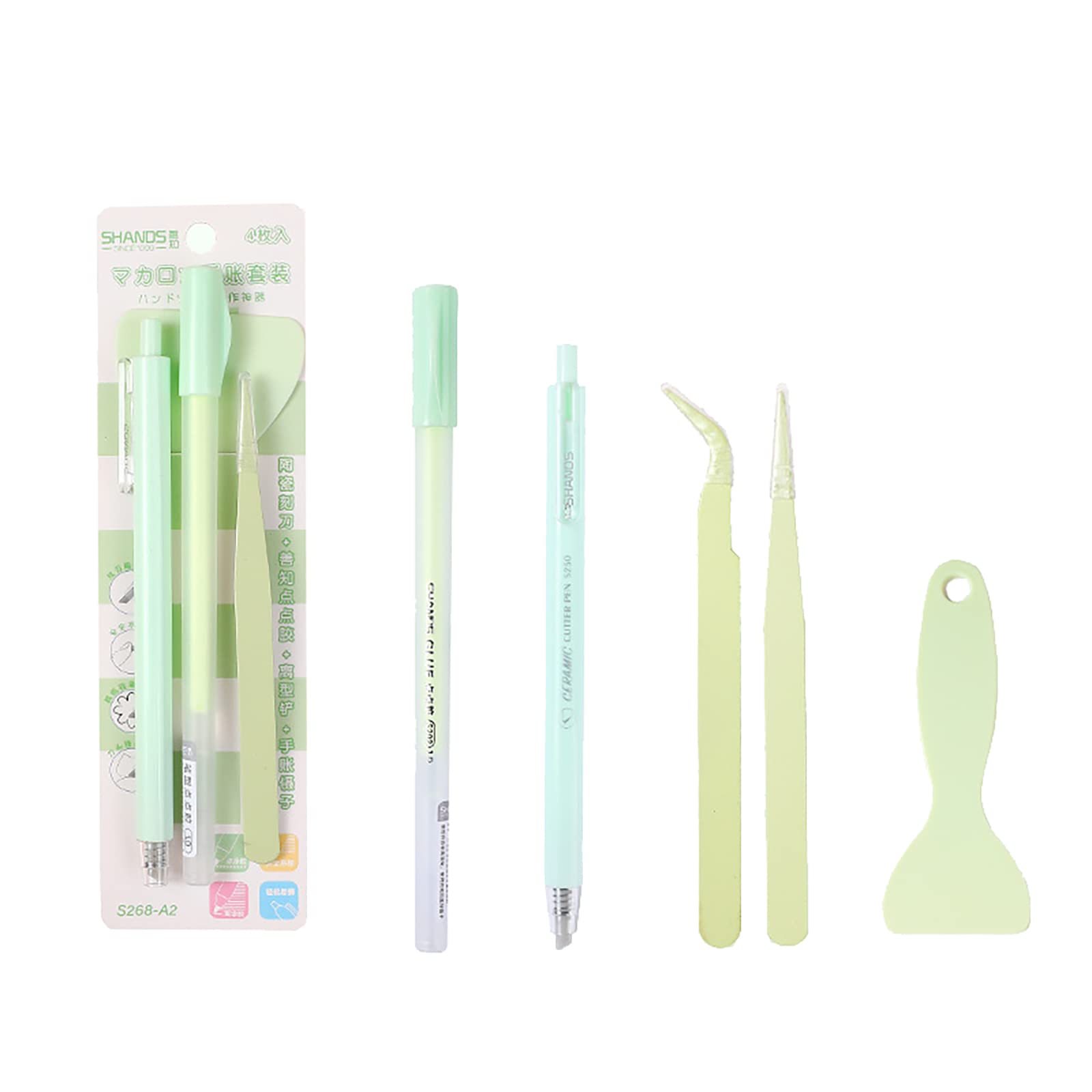 Doraking Scrapbooking Tools with Glue Tweezer Shovel Cutter Pen for ...