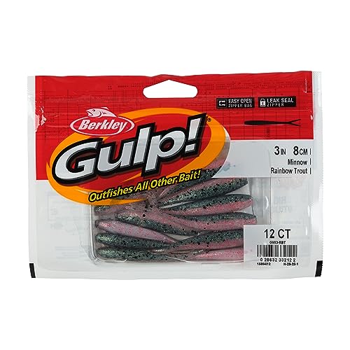 Snapklik.com : Gulp Minnow Fishing Bait, Rainbow Trout, 3in, Extreme ...