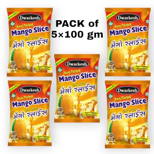 Dwarkesh Mango Slice Aam Pachak Pack Of 5 * 100 Gm - Price History