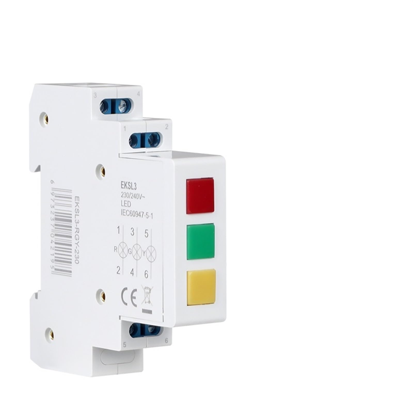 Amazon.com: nezih Din Rail Mount LED Modular Signal Lamp Red Green ...