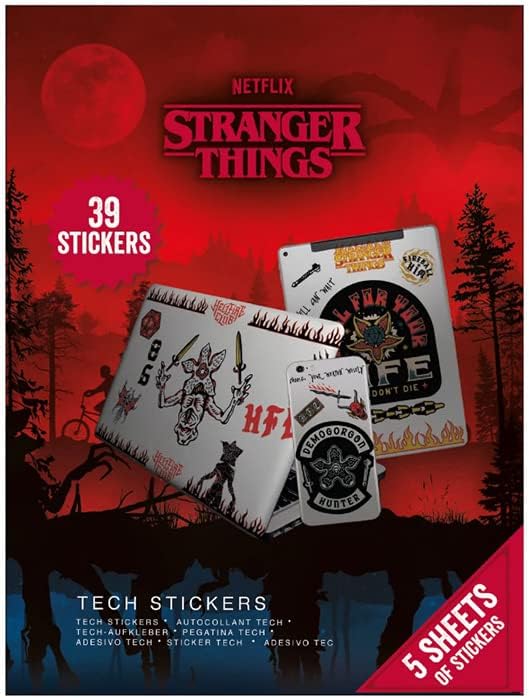 Pyramid International: Stranger Things Tech Stickers, Set of 39 ...