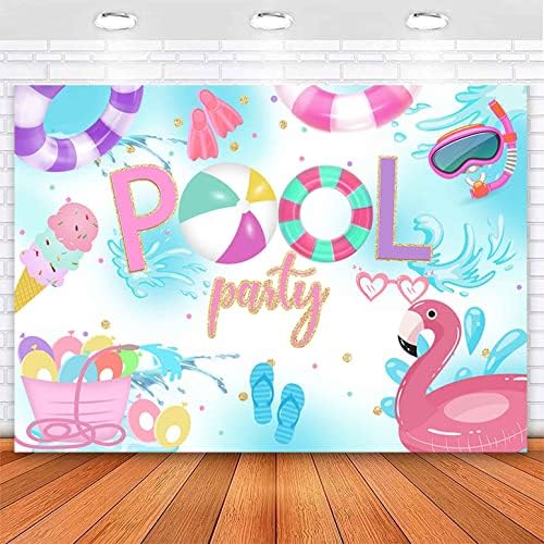 Amazon.com : Sensfun Summer Pool Party Backdrop Swimming Beach Ball ...