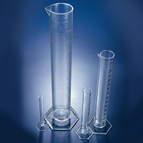 Globe Scientific Graduated cylinder, 250mL, PMP(TPX), molded grads ...