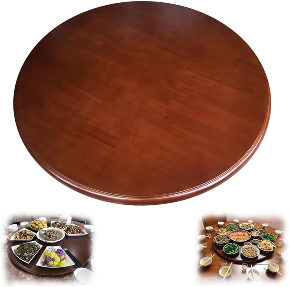 Amazon.com - REDEXI Wood 30in Rotating Serving Tray Large Dining Table ...