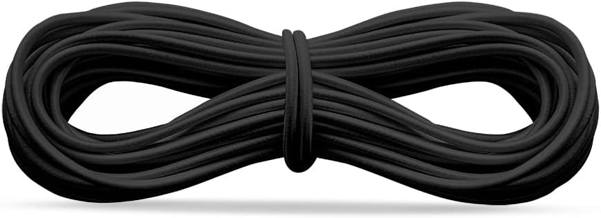 Realm Elastic Cord/Round Hat Elastic Black & White (1mm, 2mm & 3mm ...
