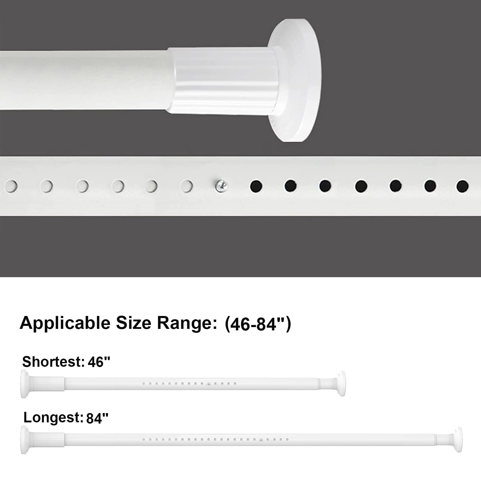 Shower Rod Tension Tension Rods Room Divider, Premium Adjustable ...