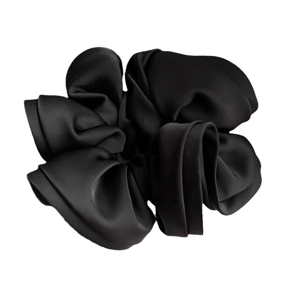 Amazon | shefun シュシュ シルク ヘアゴム ボリューム サテン 髪ゴム エレガント おしゃれ 大人 レディース 髪飾り JP218 (黒色) | shefun | ヘアゴム 通販