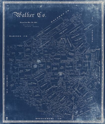 1889 | 1903 Map Walker Co. - Size: 20x24 - Ready to Frame - Texas ...