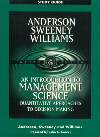 An Introduction to Management Science : Quantitative Approaches to ...
