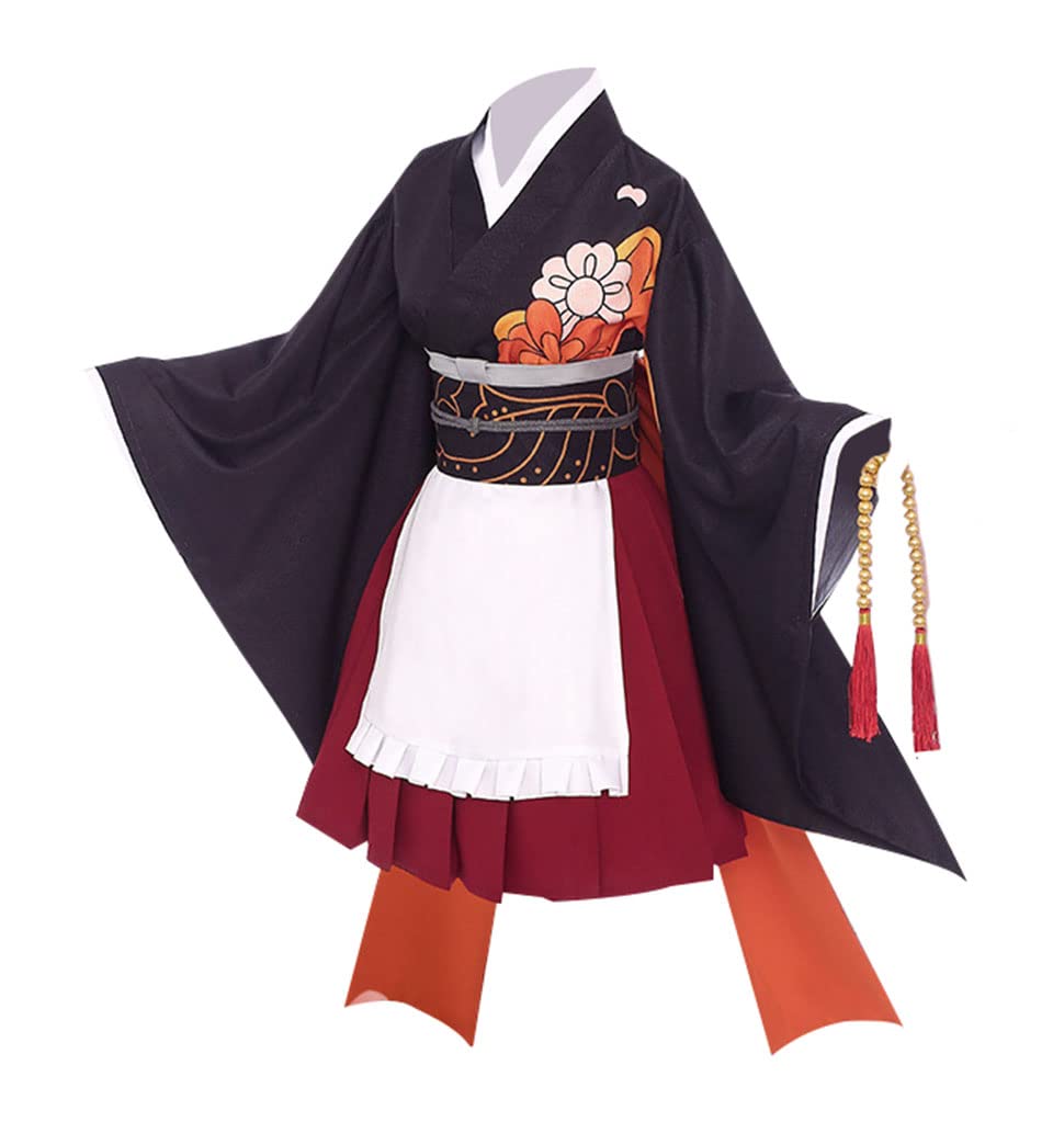 Buy Yunbei Japanese Kamado Nezuko Kimono Cosplay Costume Kanroji ...