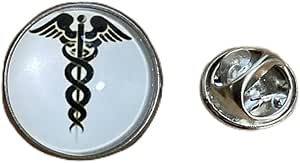 Amazon.com: Caduceus Cane Medical Symbol Lapel Pin Pin Badge Glass ...
