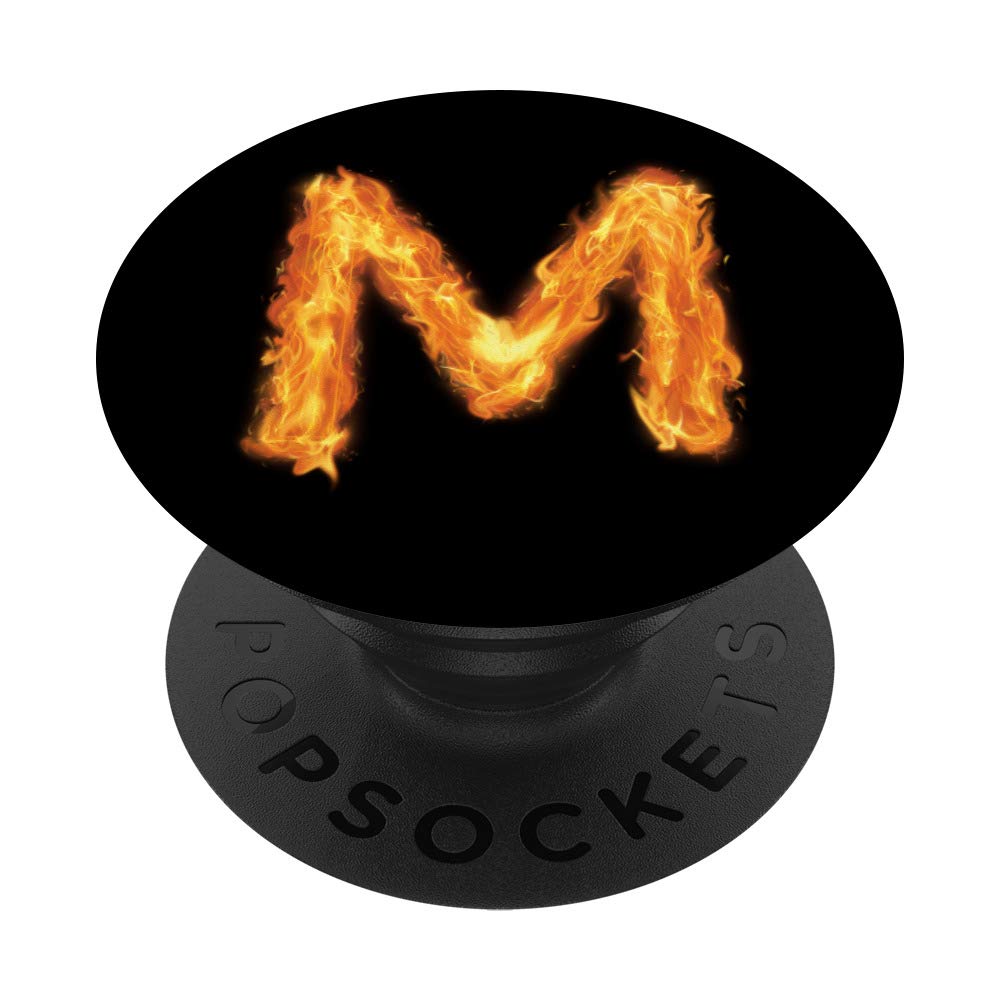Alphabet M With Fire