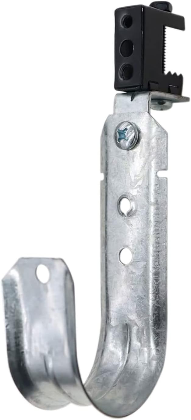Xadnitu Cable Support J Hook with Beam Clamp, 2" Heavy Duty Metal Wire ...