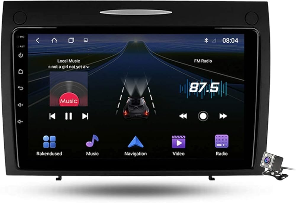 9 Inch Touch Screen 2 Din Android 9.1 Car Stereo Radio for Mercedes ...