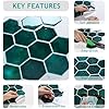 Amazon.com: VEELIKE 24-Sheets Green Peel and Stick Backsplash Tile ...