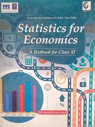 Amazon.in: Buy Statistics For Economics Class 11 By Anoop Kumar Atria ...